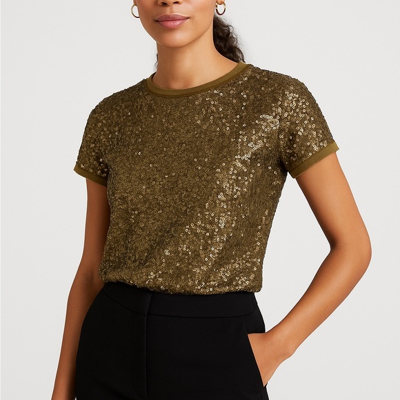 J Crew Sequin Top